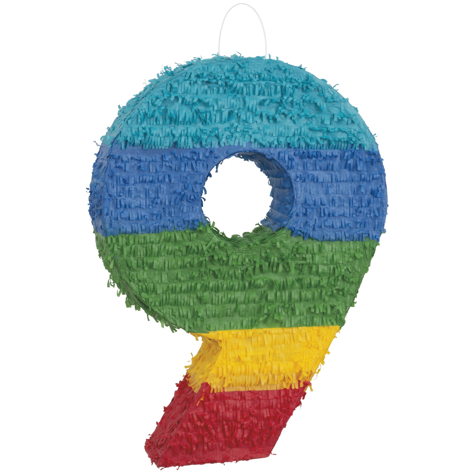 Rainbow Stripe Number 9 Pinata | 8th to 12th Birthdays | Age Birthday ...
