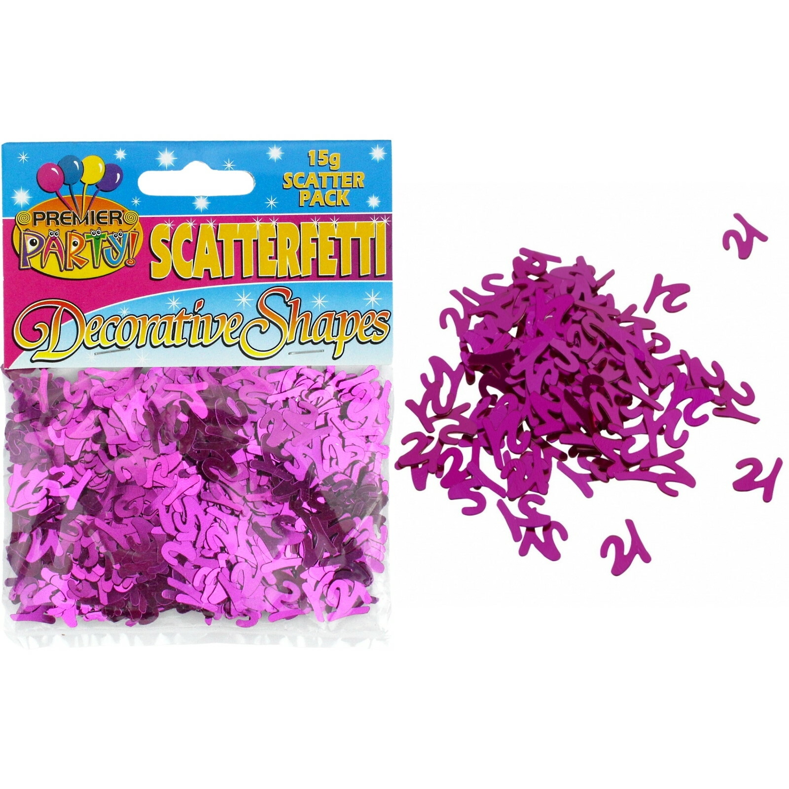 Pink 21st Birthday Confetti/Table Scatters - Discount Party Supplies