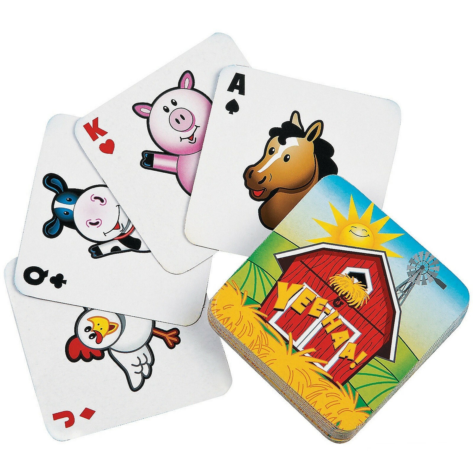 Farm Animal Playing Cards (Pack of 12) - Discount Party Supplies