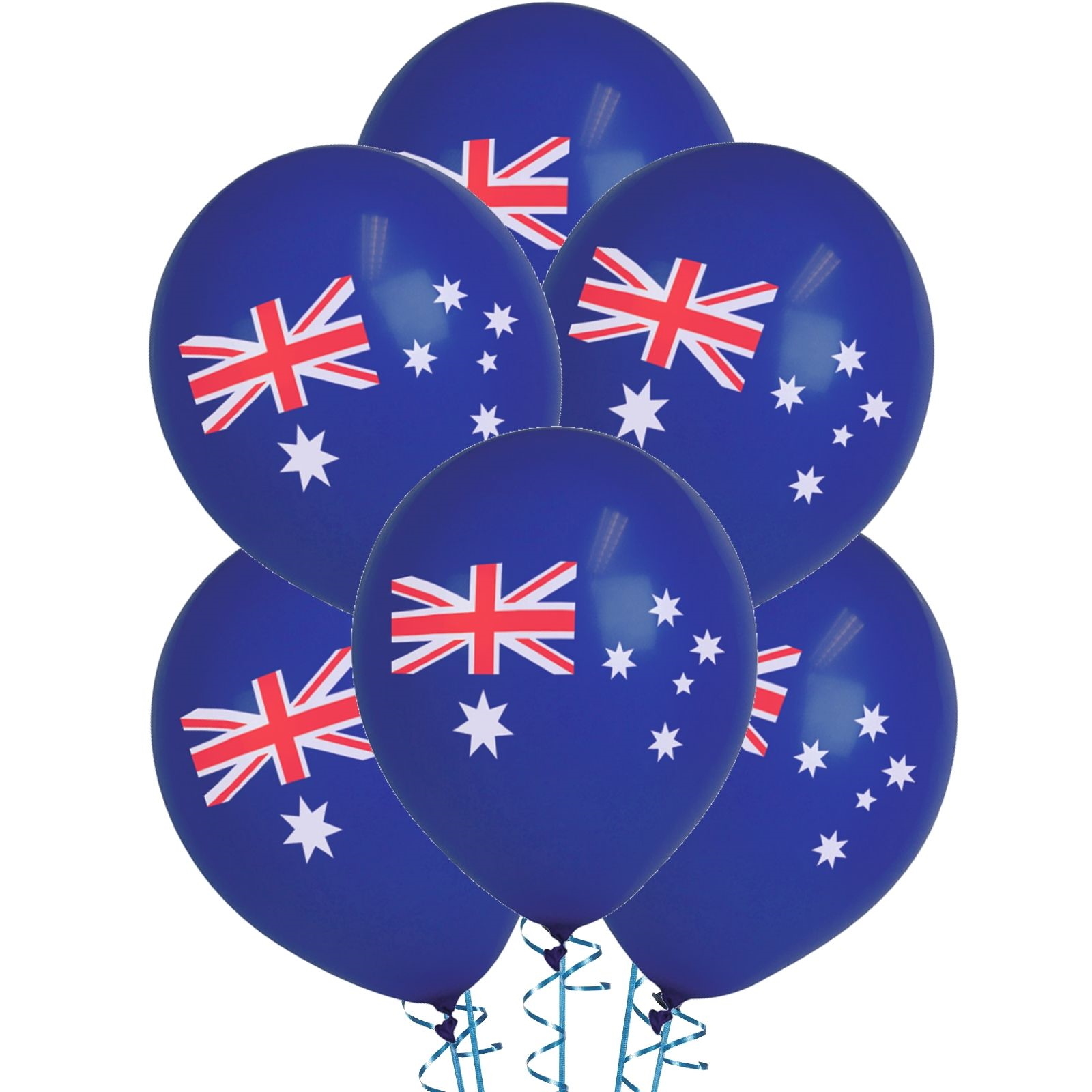 Australian Flag Latex Balloons (Pack of 10) - Discount Party Supplies