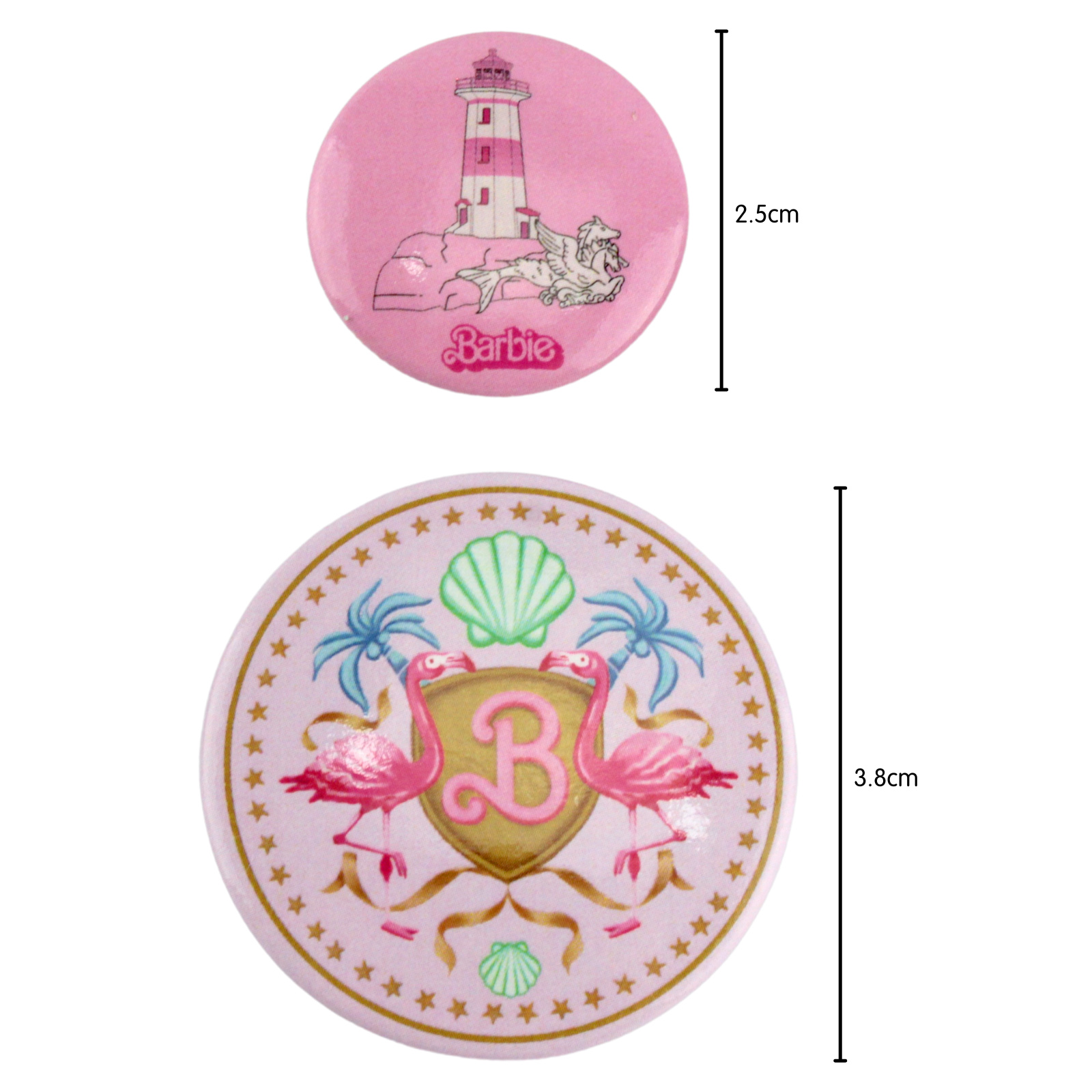 Barbie Badges (Pack of 5) | Barbie | Girls Birthday Party Supplies ...