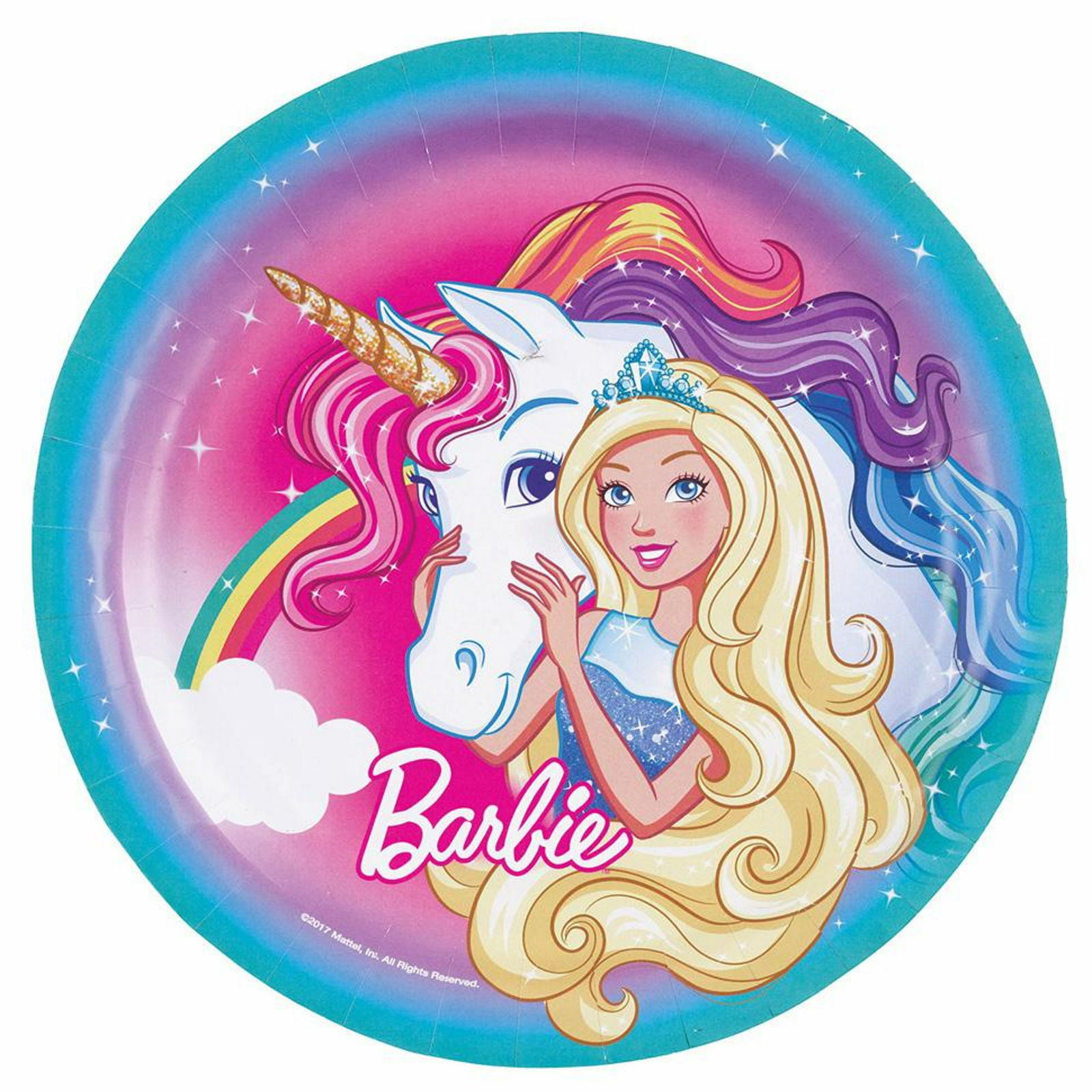 Barbie Dreamtopia Large Paper Plates (Pack of 8) - Discount Party Supplies