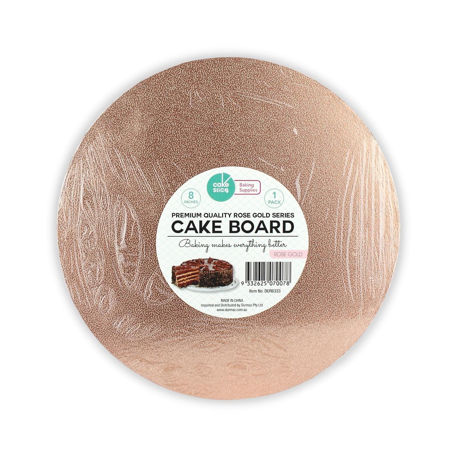 Round Rose Gold Cake Board 20cm | Cake Boards and Boxes | Cake ...