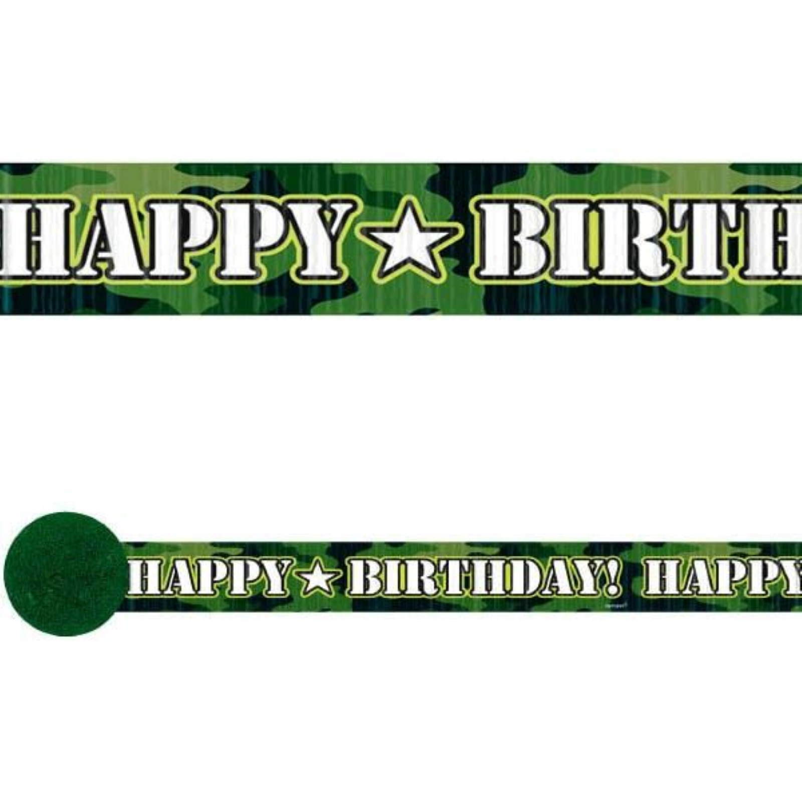 Camouflage Crepe Streamer - Discount Party Supplies