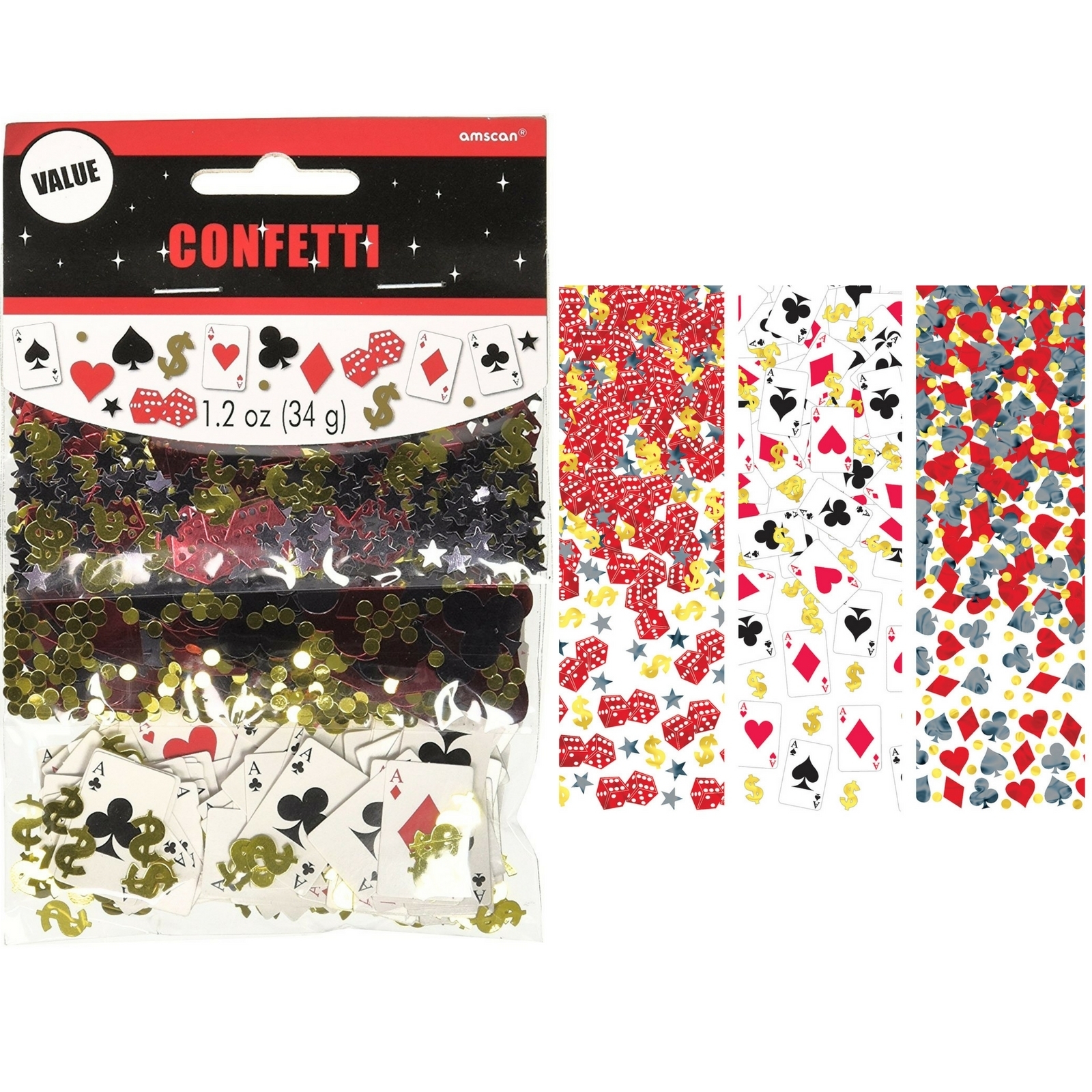 Casino Confetti/Table Scatters - Discount Party Supplies