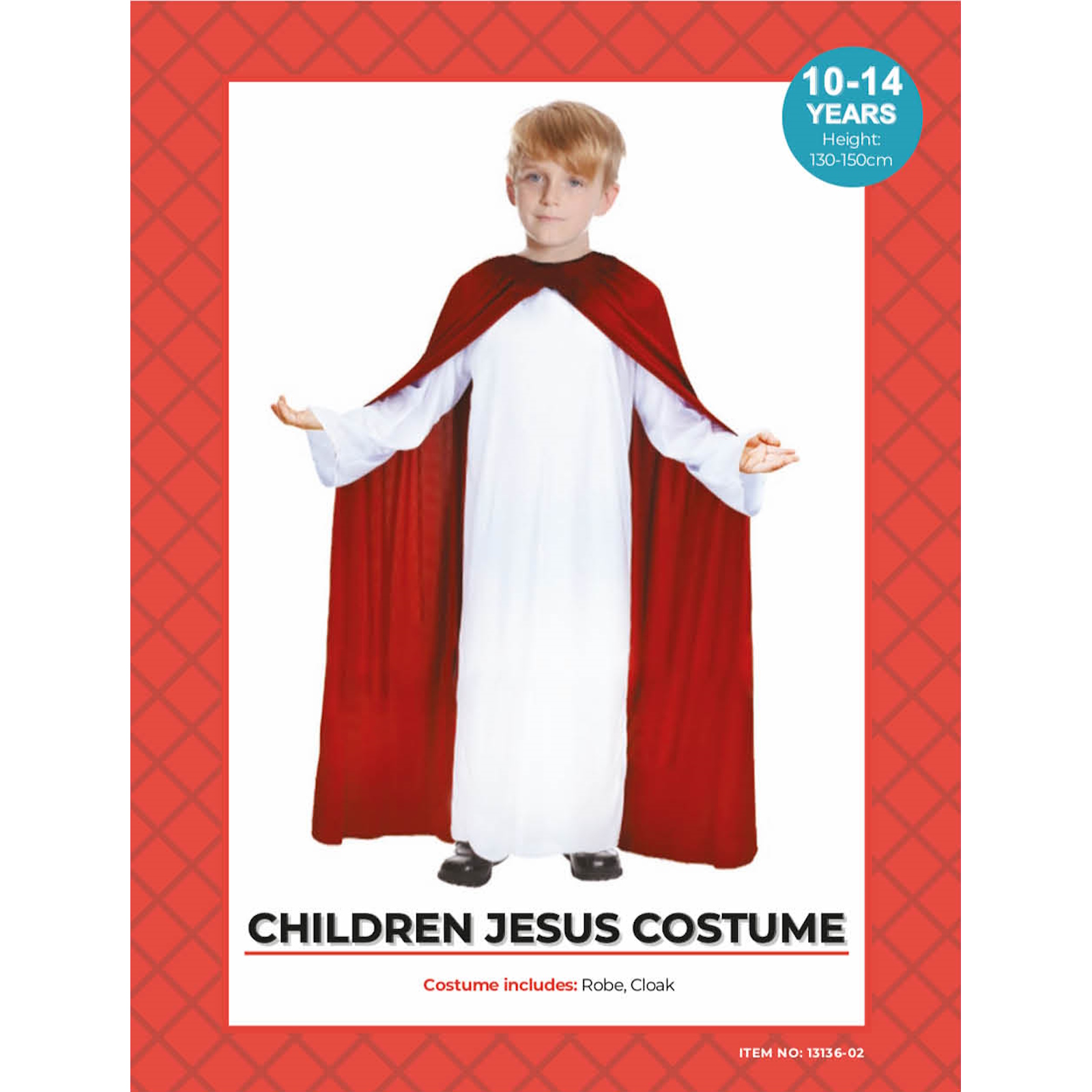Biblical Jesus Christ Costume (10-14 Years) | Christmas | Occasion ...