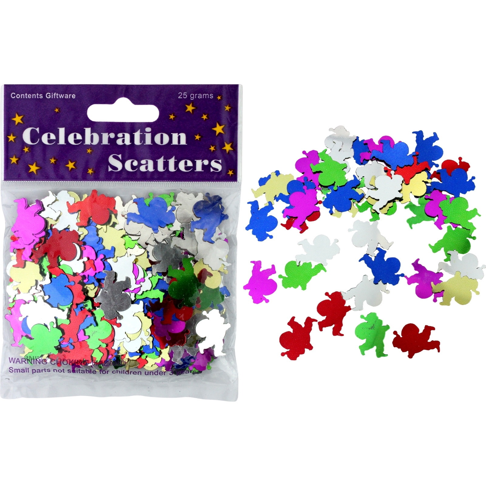 Assorted Coloured Santa Confetti/Table Scatters - Discount Party Supplies