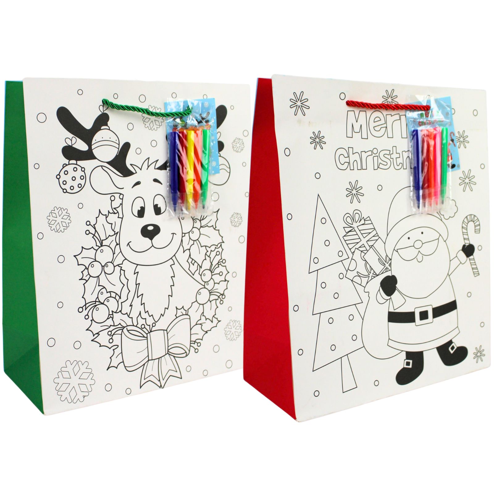 Christmas Activity Paper Gift Bag (1 Only) - Discount Party Supplies