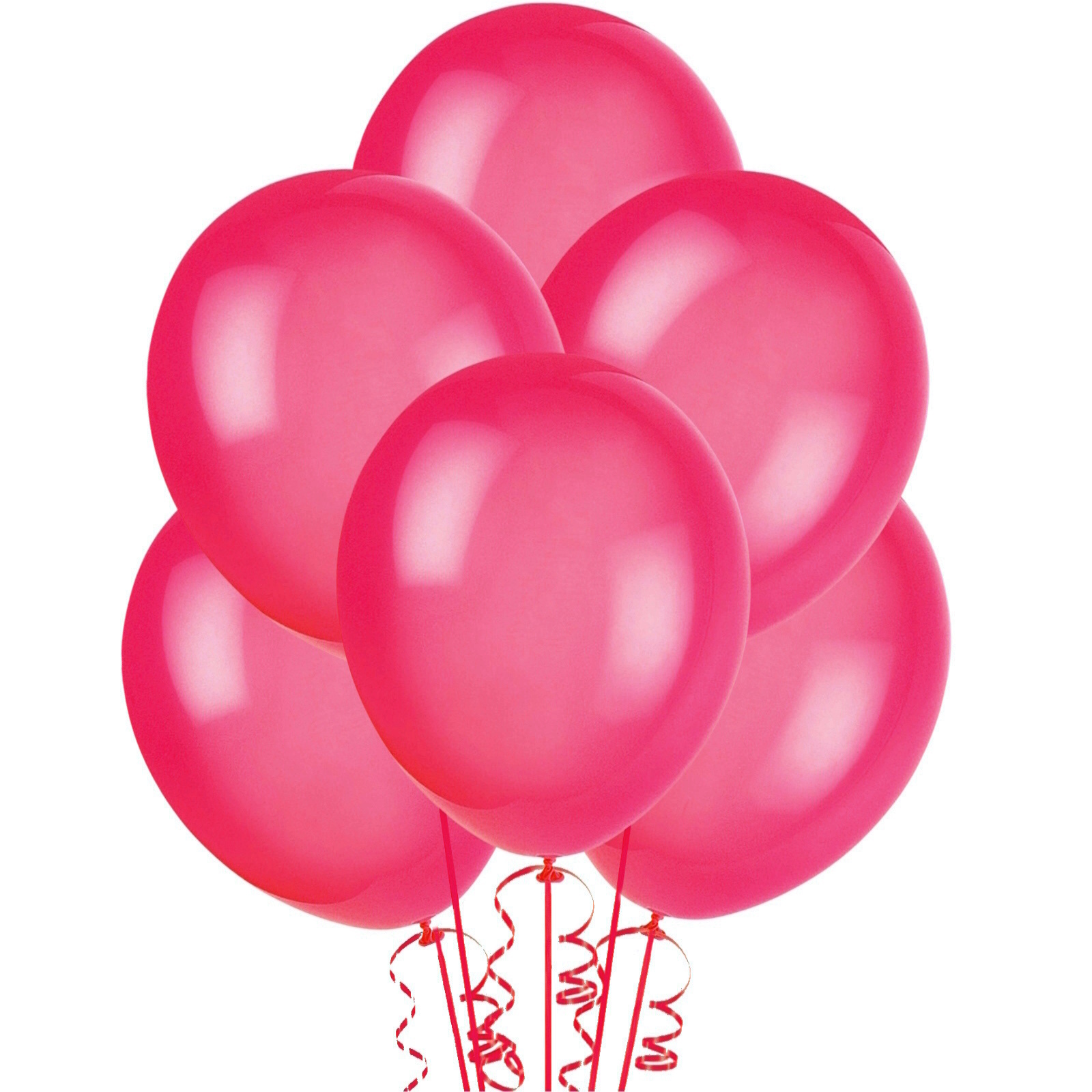 Fuchsia Pink Crystal Latex Balloons 30cm Round (Pack of 50) - Discount ...