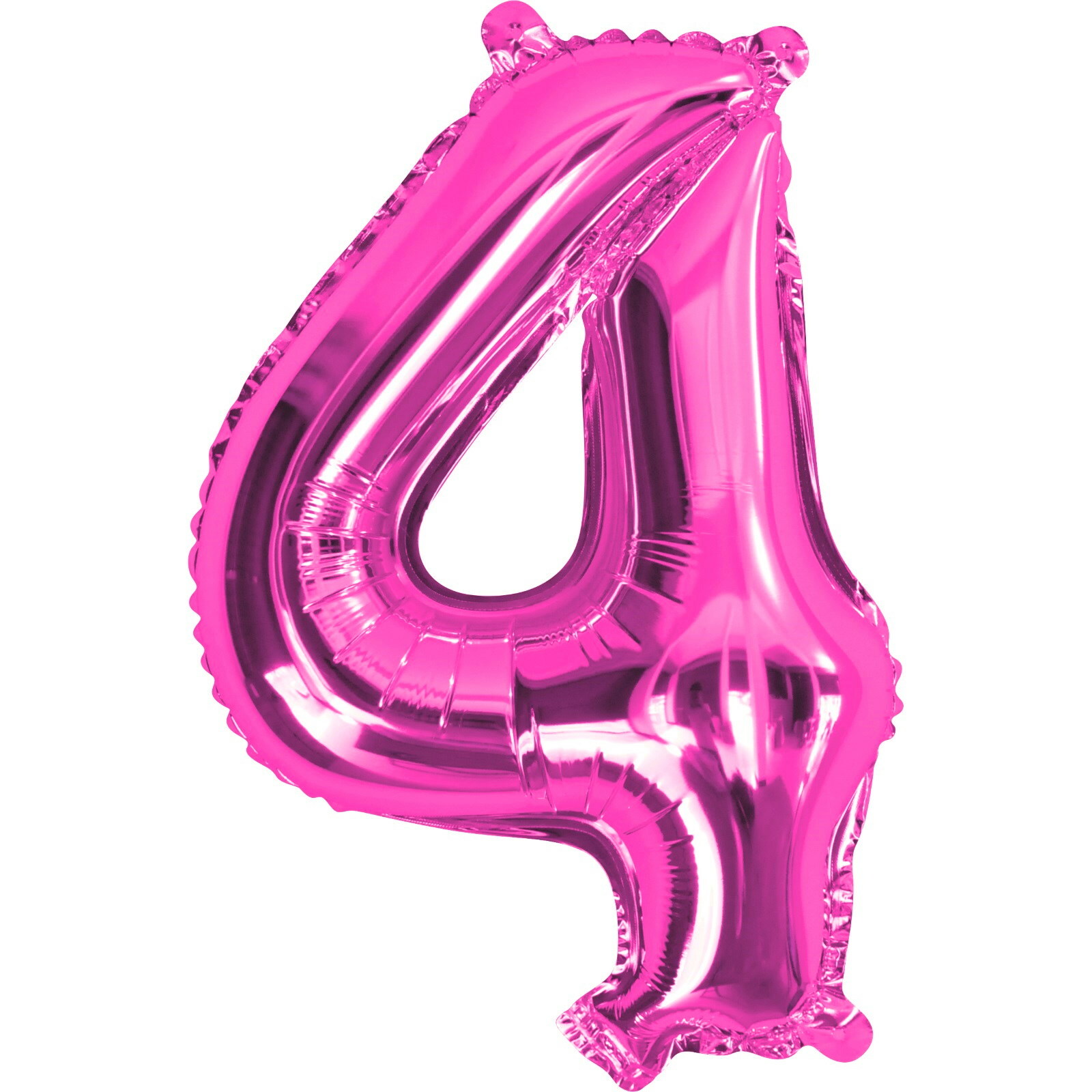 Pink Number 4 Foil Air Fill Balloon 35cm - Discount Party Supplies