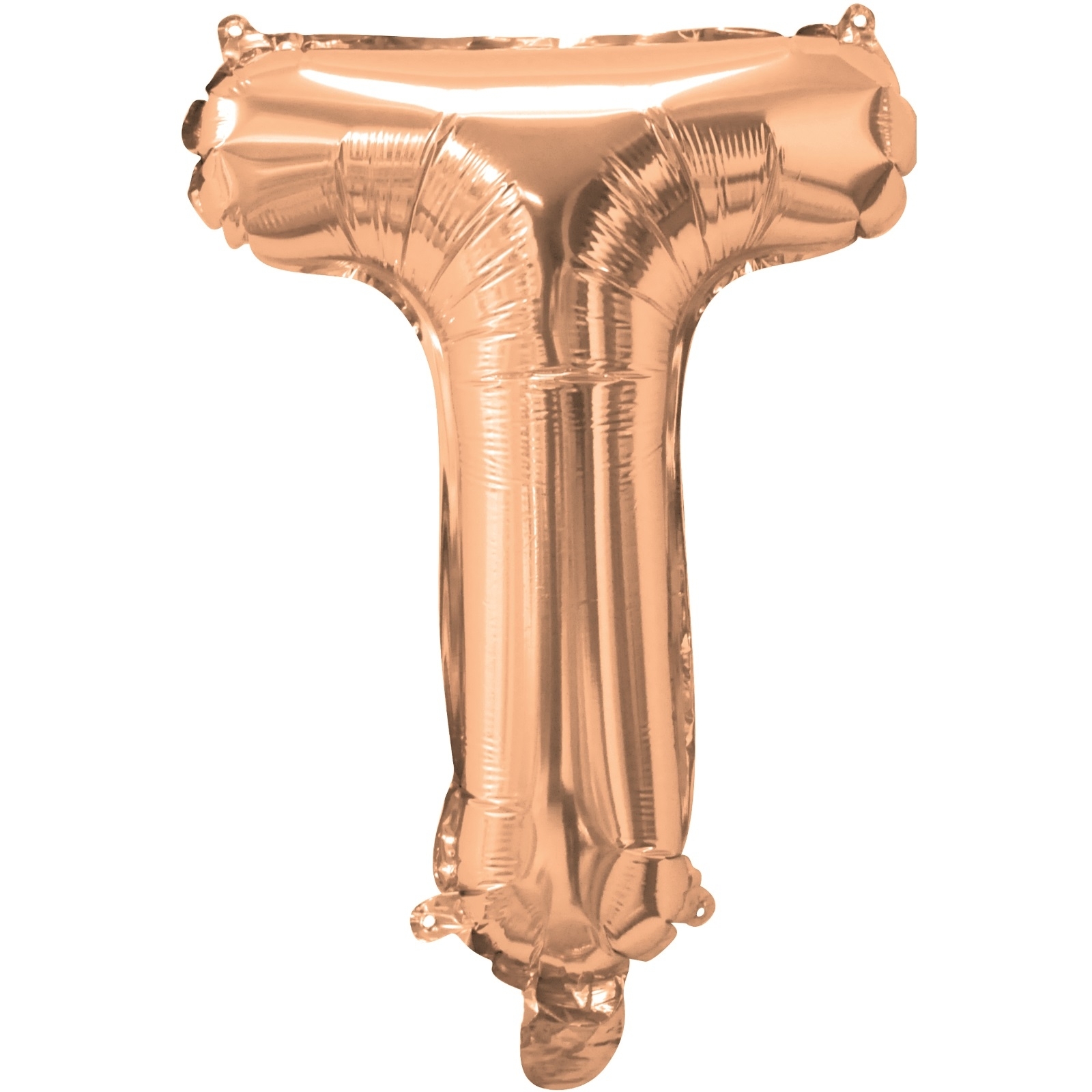 Rose Gold Letter T Balloon 35cm - Discount Party Supplies