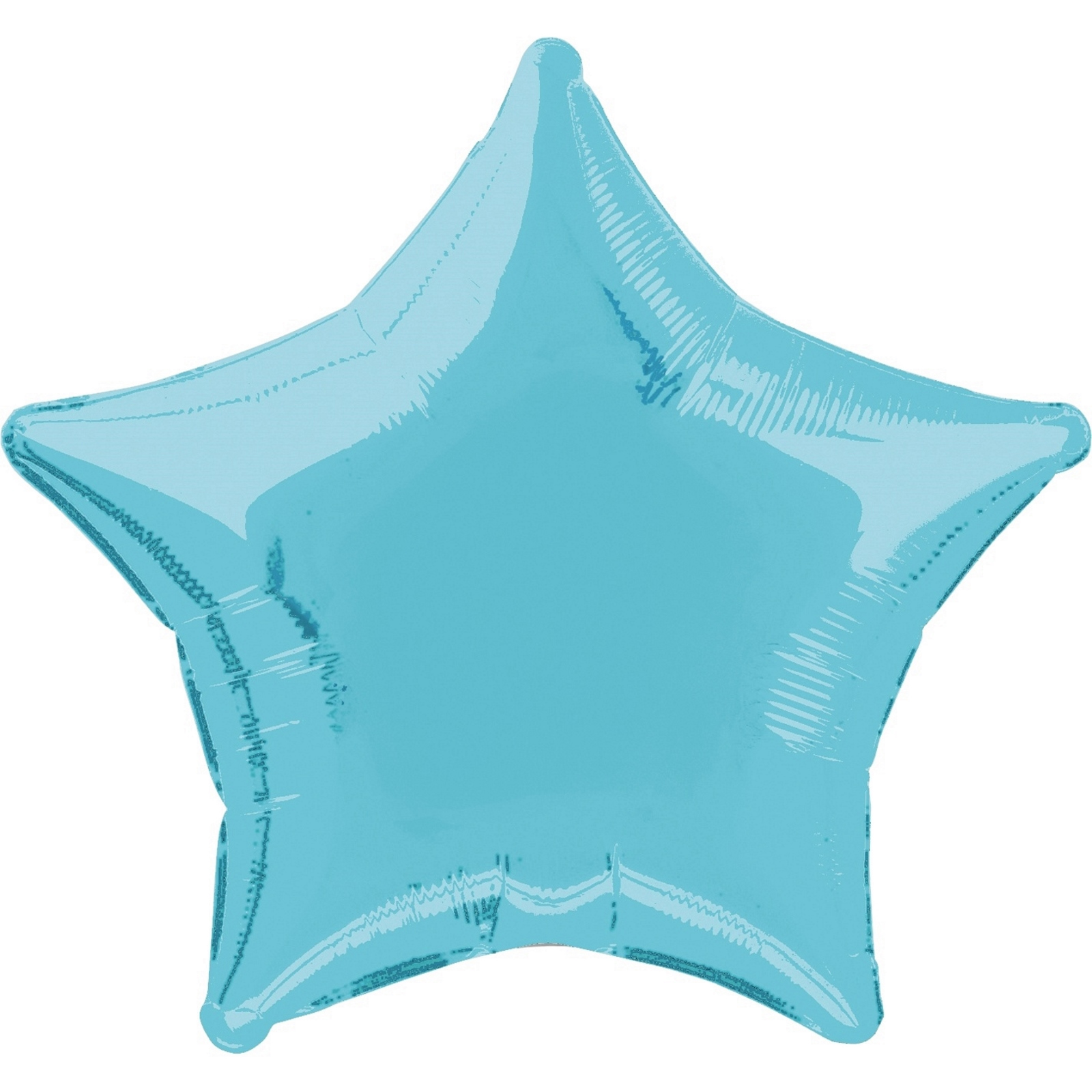 Star Shaped Light Blue Foil Helium Balloon 50cm - Discount Party Supplies