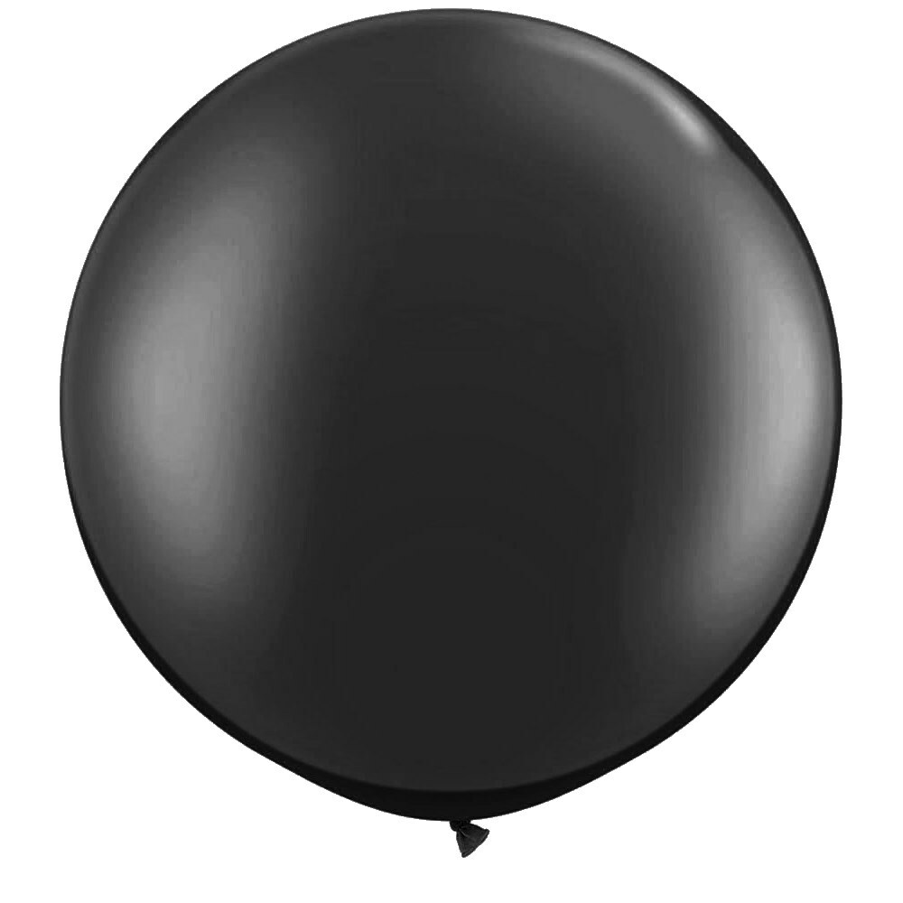 Jumbo 90cm Black Balloon Round - Discount Party Supplies