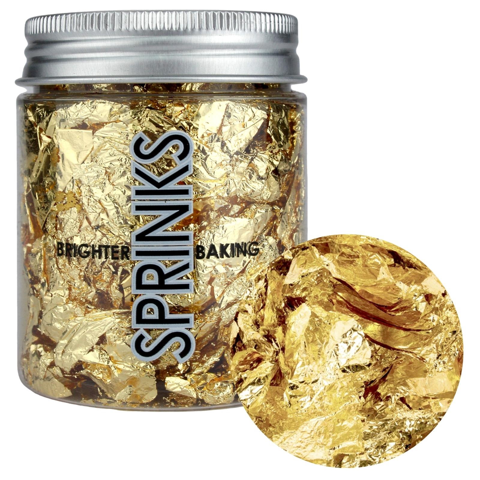 Sprinks Gold Leaf Flakes (2g) - Discount Party Supplies
