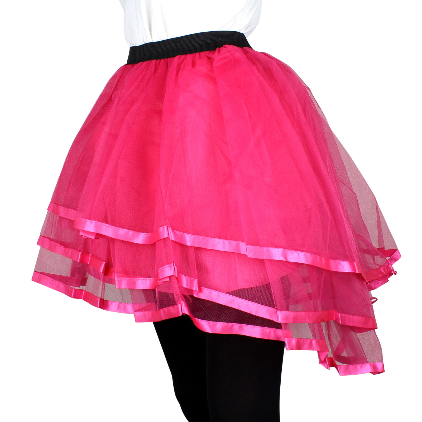 Adult High Low Tutu Hot Pink - Discount Party Supplies