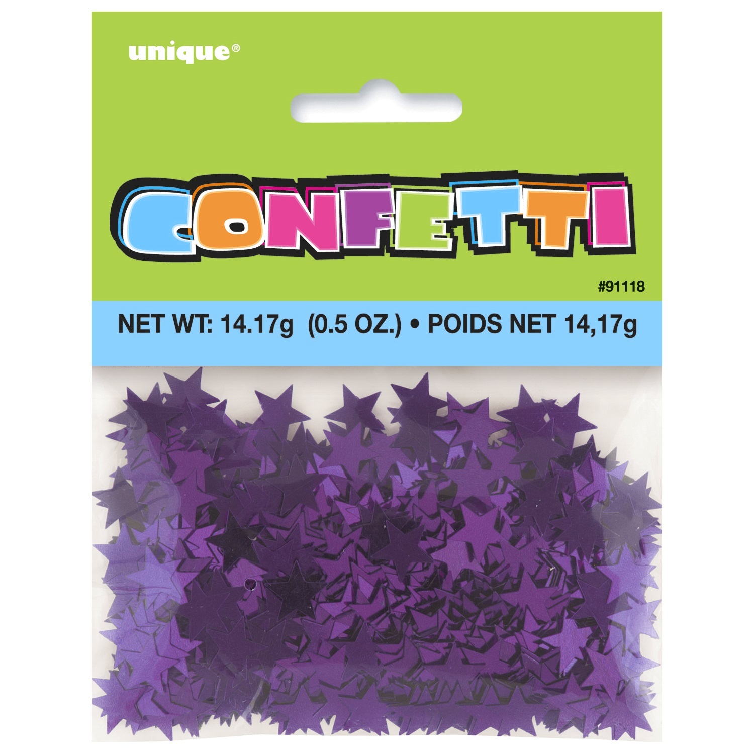 Purple Star Confetti/Table Scatters - Discount Party Supplies