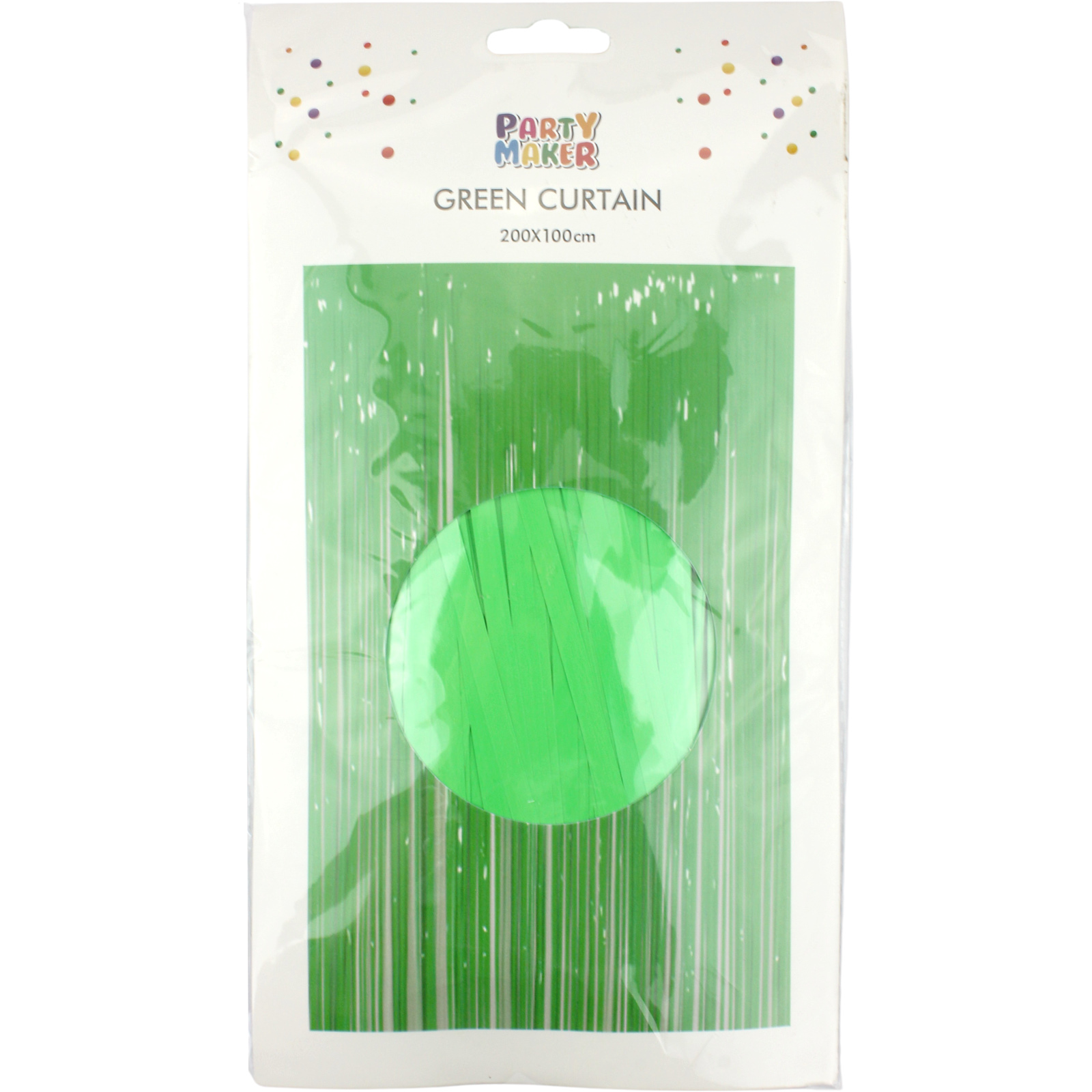 Neon Green Plastic Backdrop Curtain 100cm x 200cm | Discount Party ...