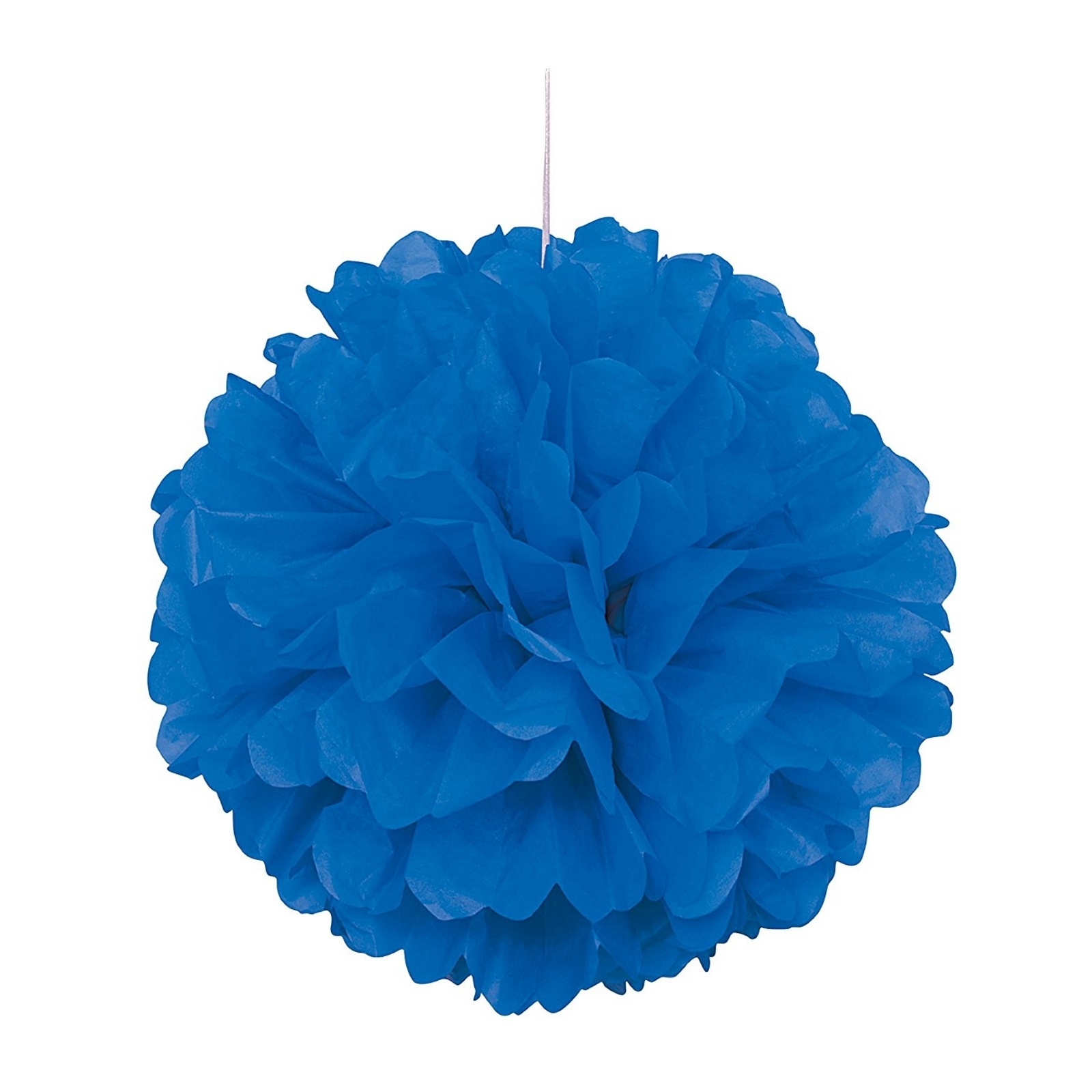 20cm Tissue Paper Puff Ball Royal Blue - Discount Party Supplies