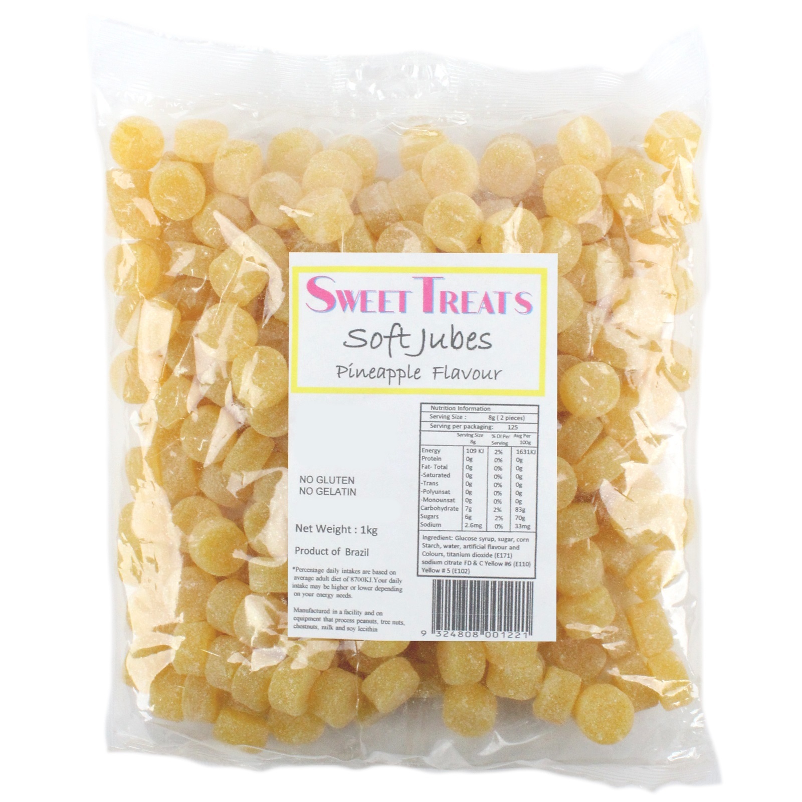 Yellow Soft Jubes (1kg) - Discount Party Supplies
