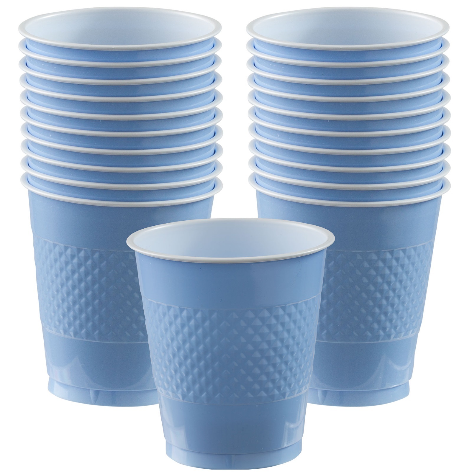 Pastel Blue Plastic Cups (Pack of 20) - Discount Party Supplies