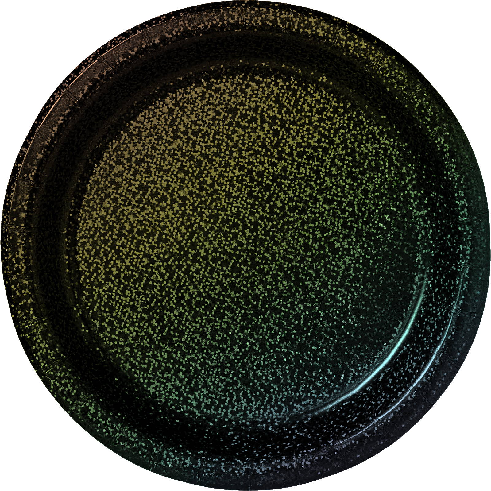 Prismatic 22cm Black Paper Plates (Pack of 8) - Discount Party Supplies