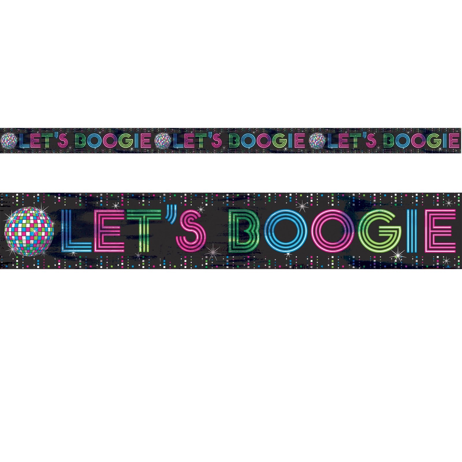 Disco Fever Foil Banner - Discount Party Supplies