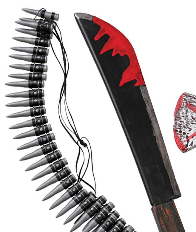 Zombie Hunting Weapon Costume Accessory Kit - Discount Party Supplies