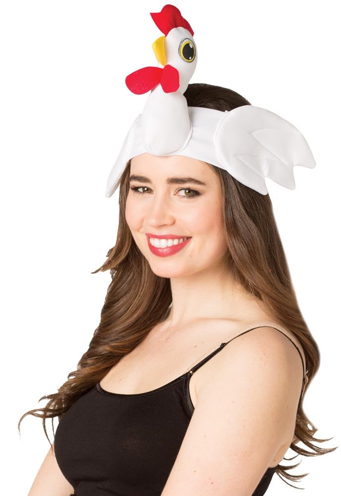 Chicken Headband Adult Costume Accessory - Discount Party Supplies