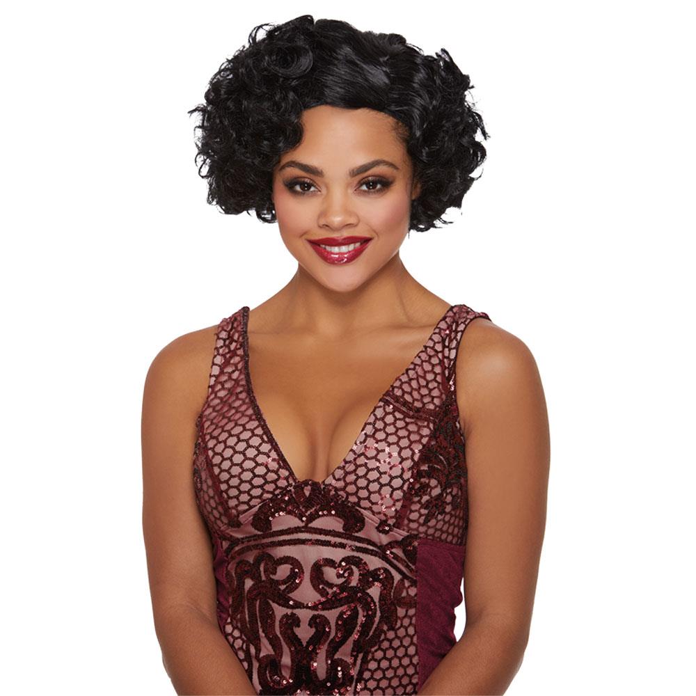 Black Flapper Adult Wig - Discount Party Supplies