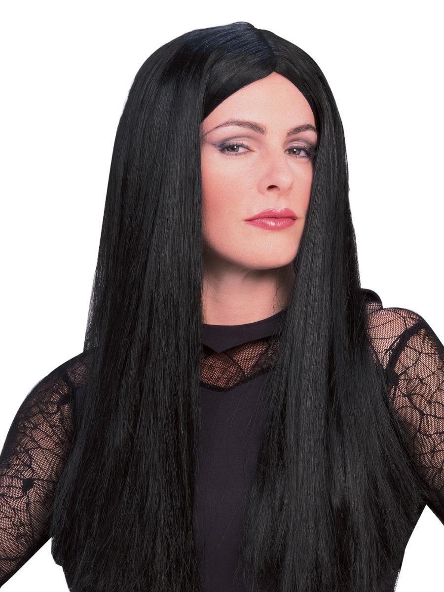 The Addams Family Morticia Adult Wig - Discount Party Supplies