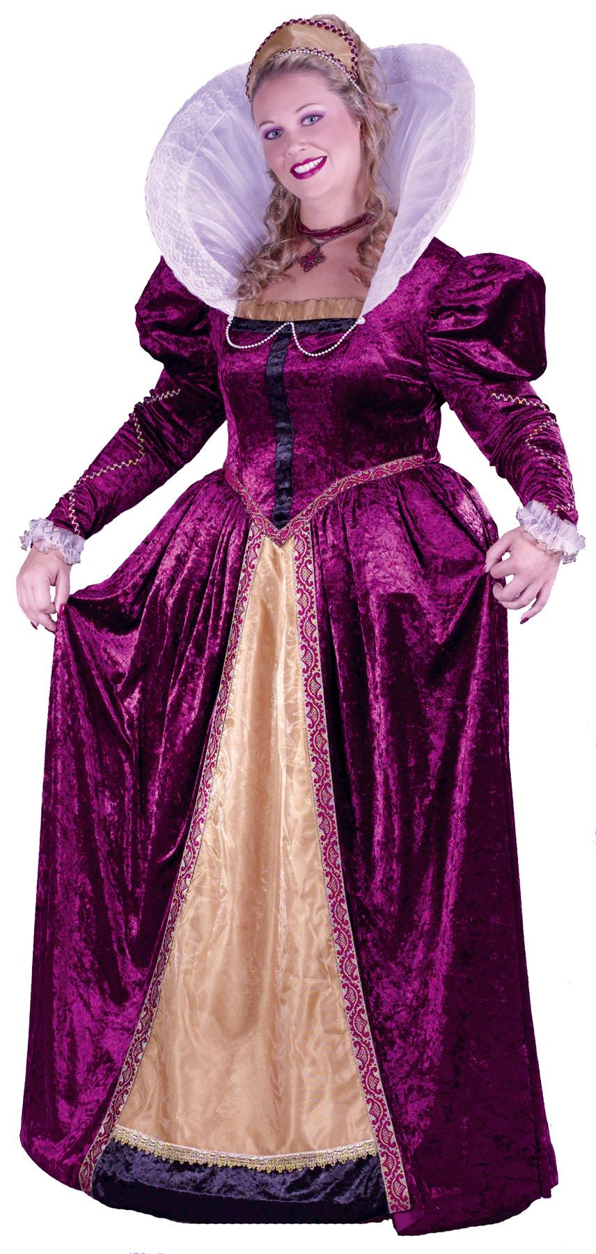 Elizabethan Queen Adult Plus Costume - Discount Party Supplies