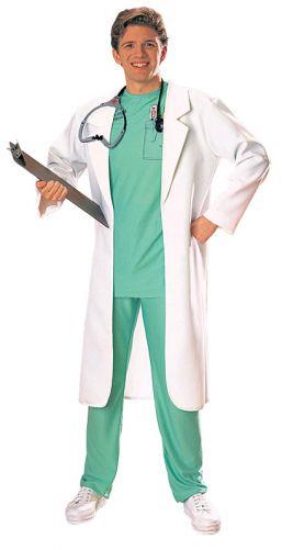 White Lab Coat Adult Costume - Discount Party Supplies