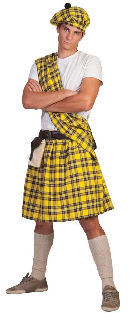 Highlander Yellow Adult Costume - Discount Party Supplies