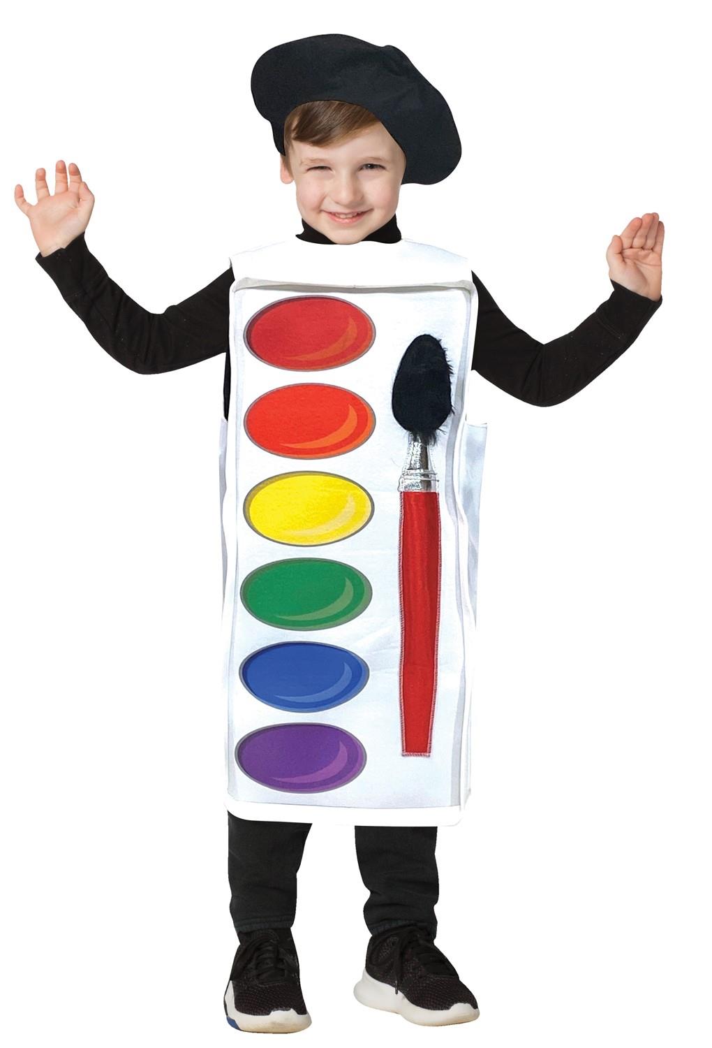 Watercolour Paint Palette Child Costume - Discount Party Supplies