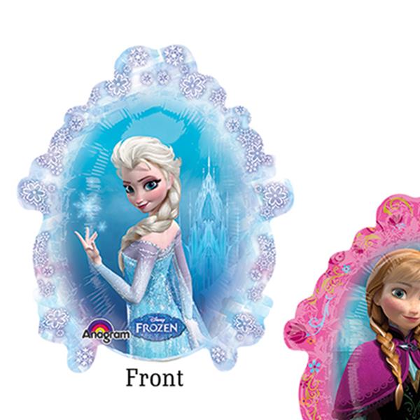 Mini Shape Frozen Anna & Elsa Portrait 2 Sided Foil Balloon - Discount ...