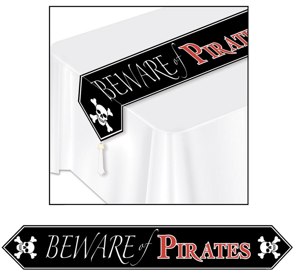 Beware of Pirates Table Runner | Discount Party Supplies - Discount ...