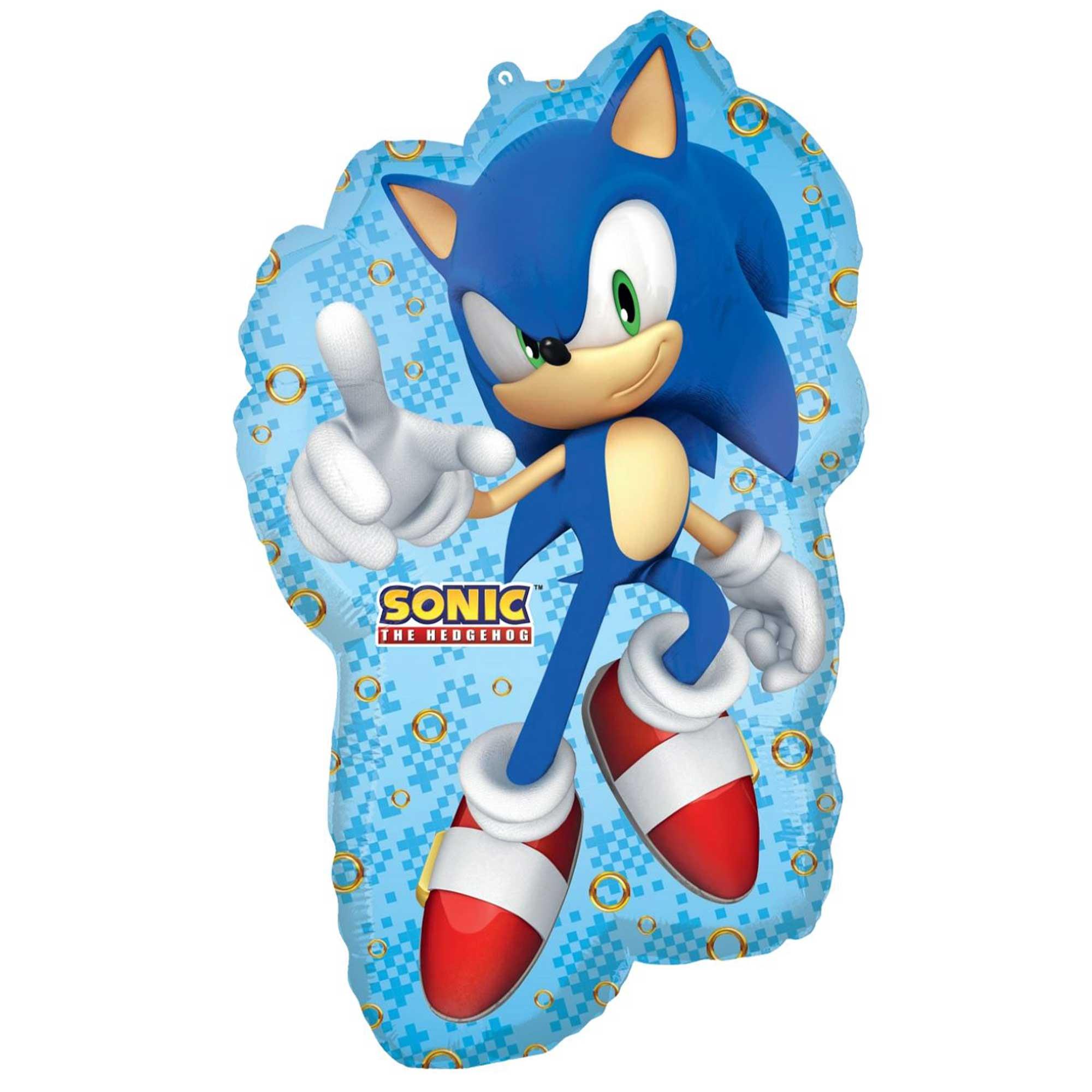 SuperShape Sonic the Hedgehog Foil Balloon - Discount Party Supplies