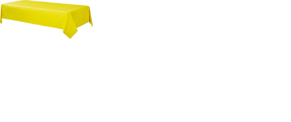 Yellow Sunshine Plastic Rectangular Tablecover - Discount Party Supplies