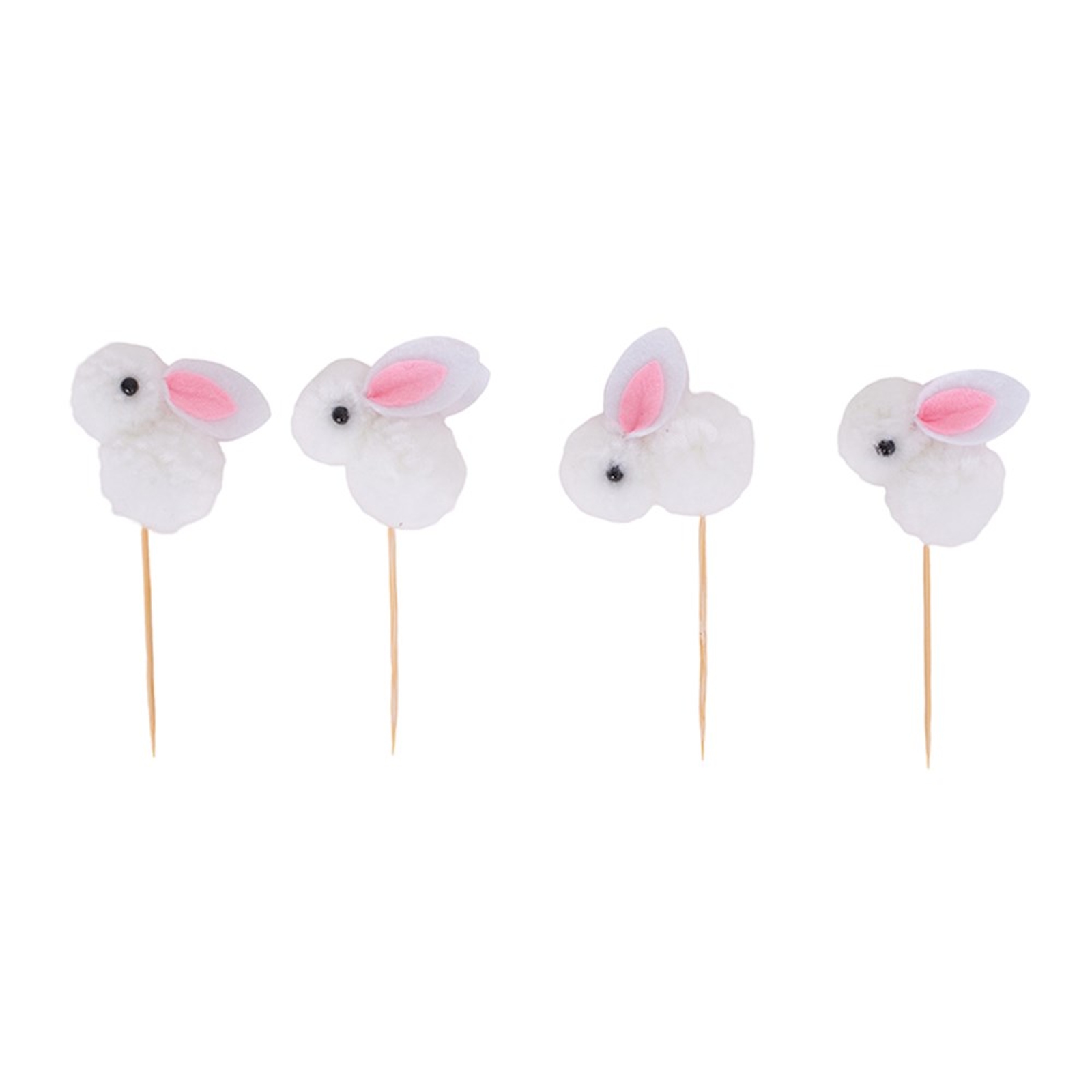 Bunny Rabbit Picks (Pack of 4) - Discount Party Supplies