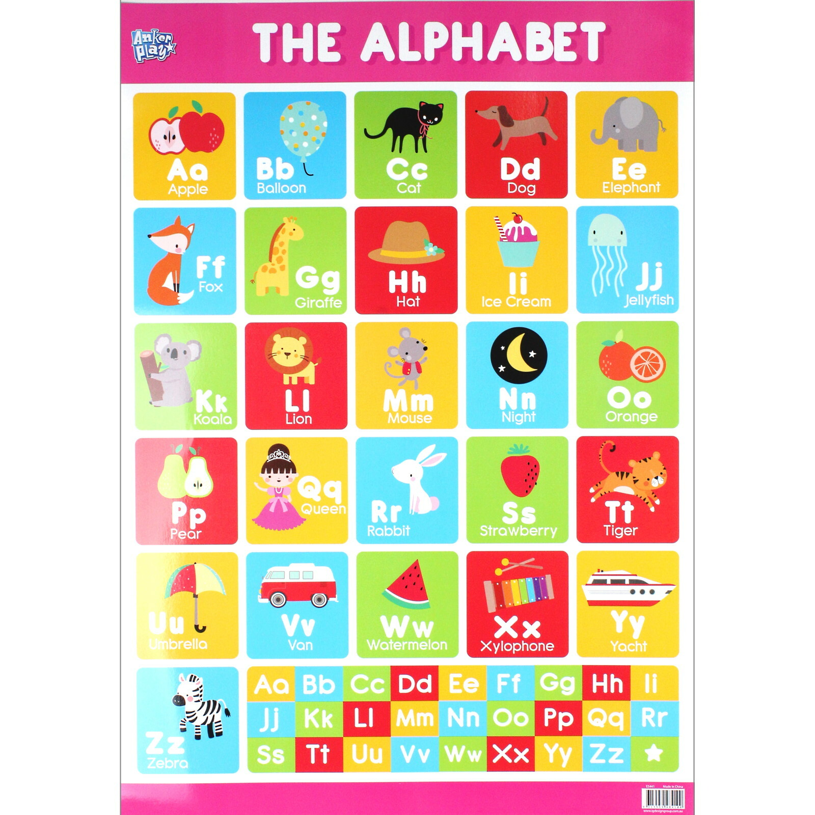 Alphabet Educational Poster - Discount Party Supplies