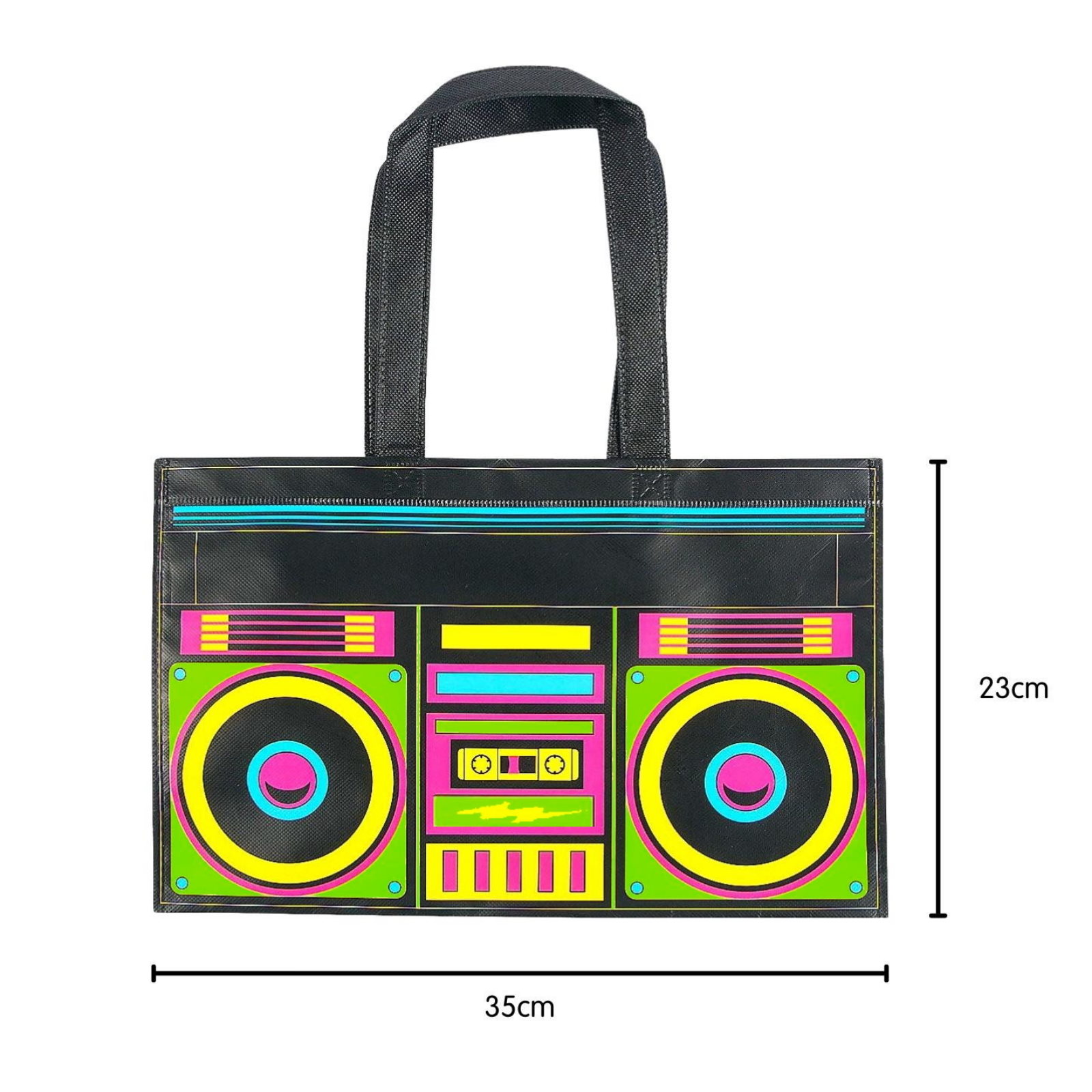 80's Boombox Tote Bags (Pack of 12) | 80's Retro | Themed Party ...