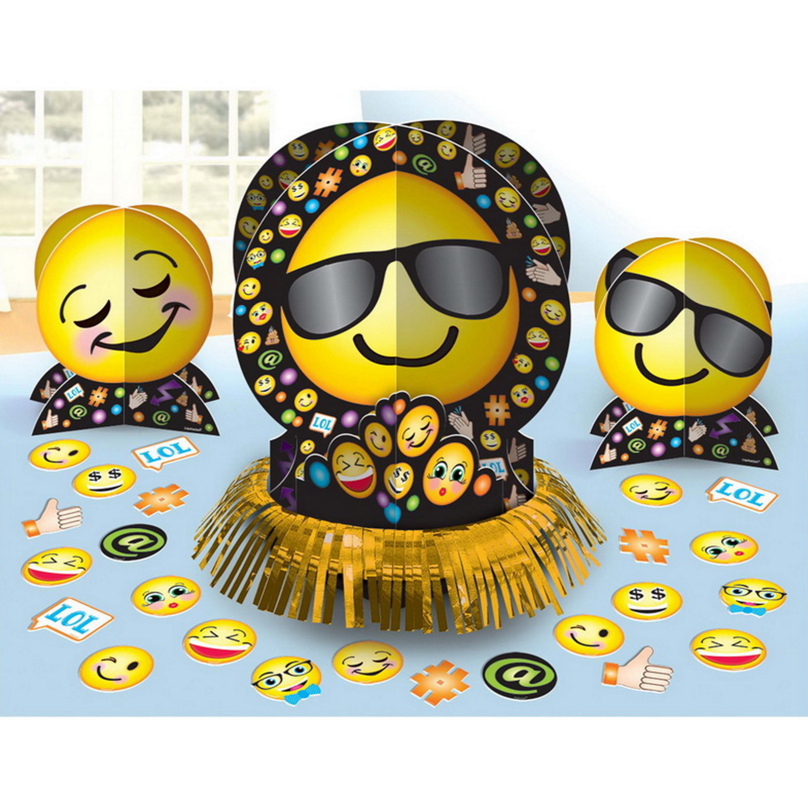LOL Emoji Table Decorating Kit - Discount Party Supplies