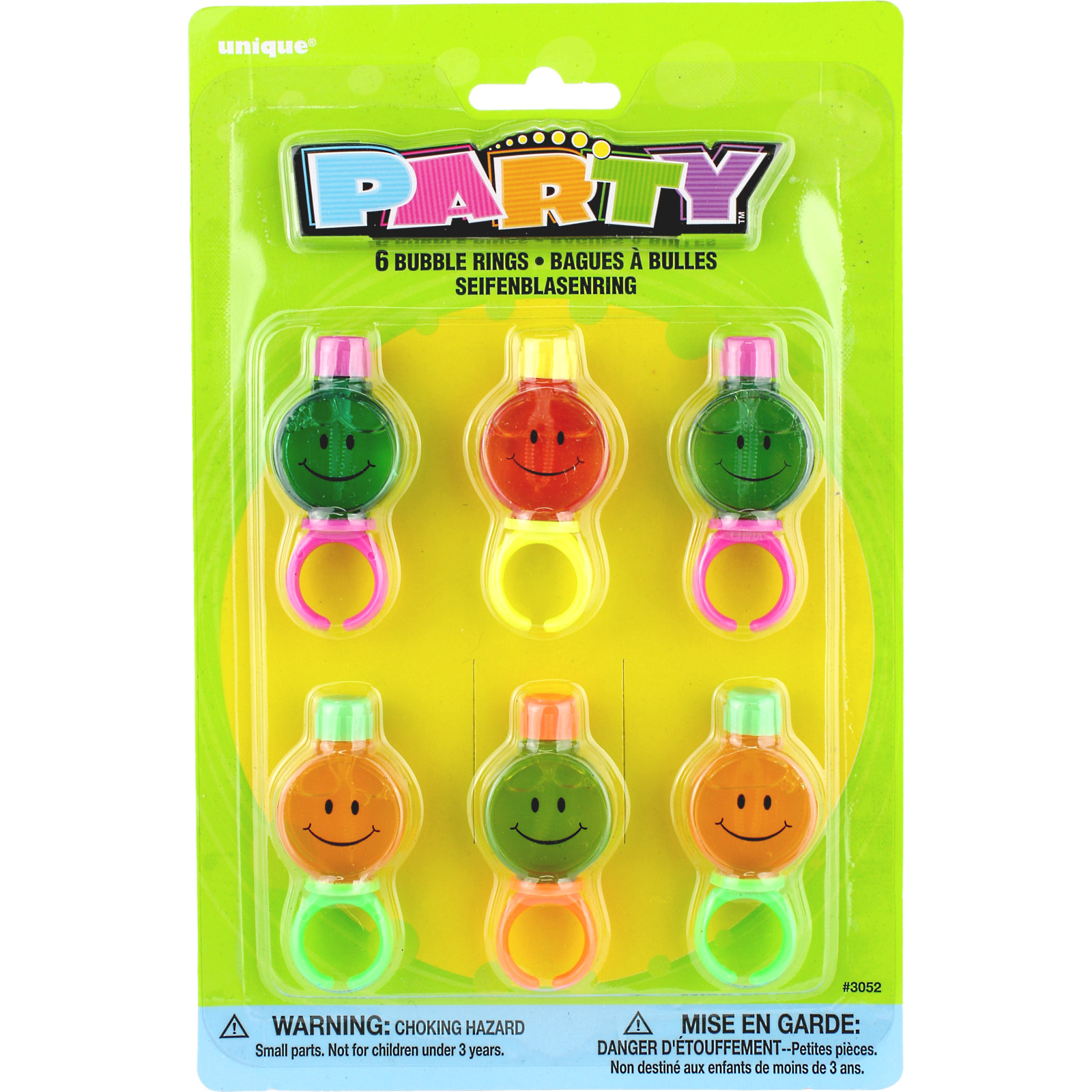 Coloured Bubble Rings (Pack of 6) - Discount Party Supplies