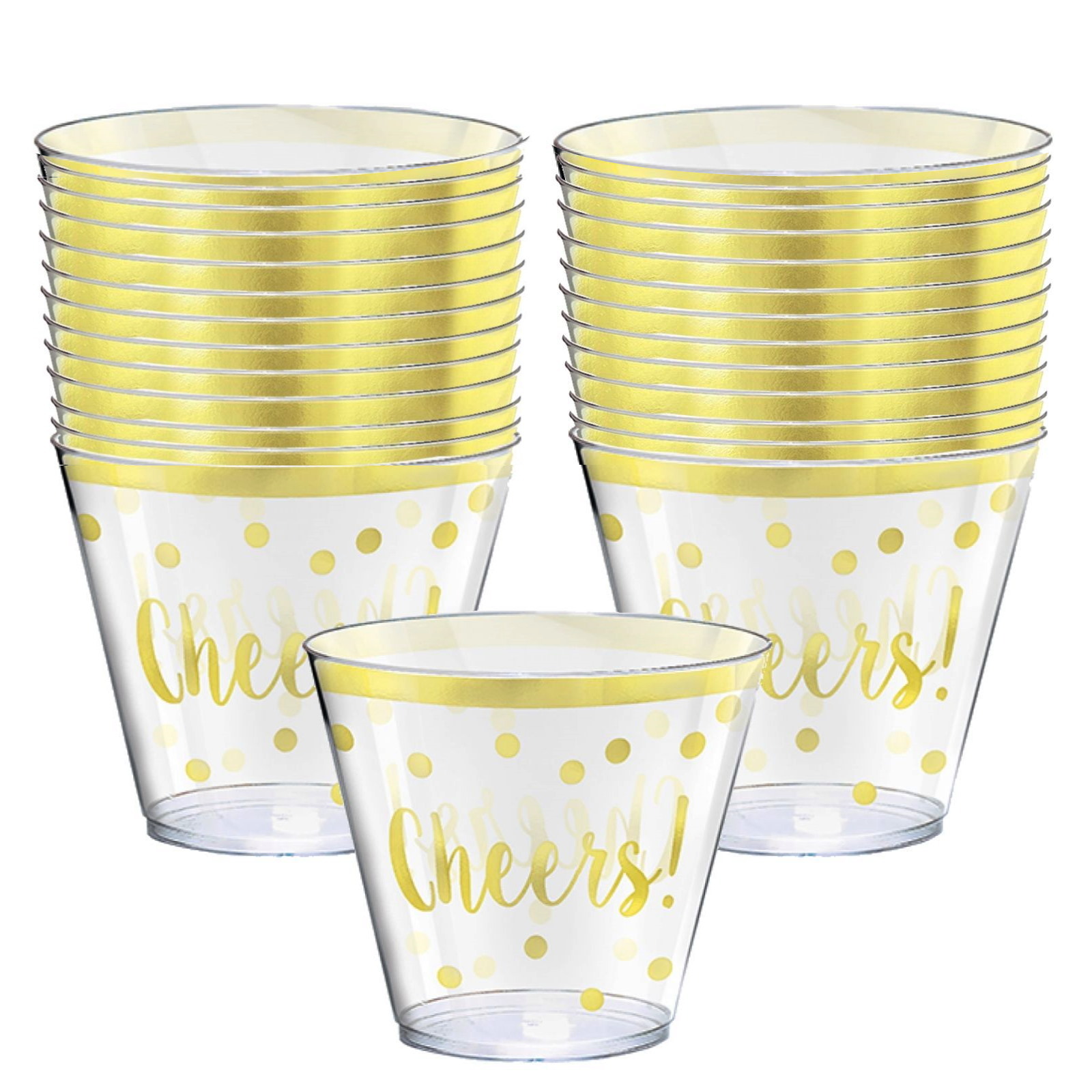 Cheers Plastic Tumbler Cups (Pack of 30) - Discount Party Supplies