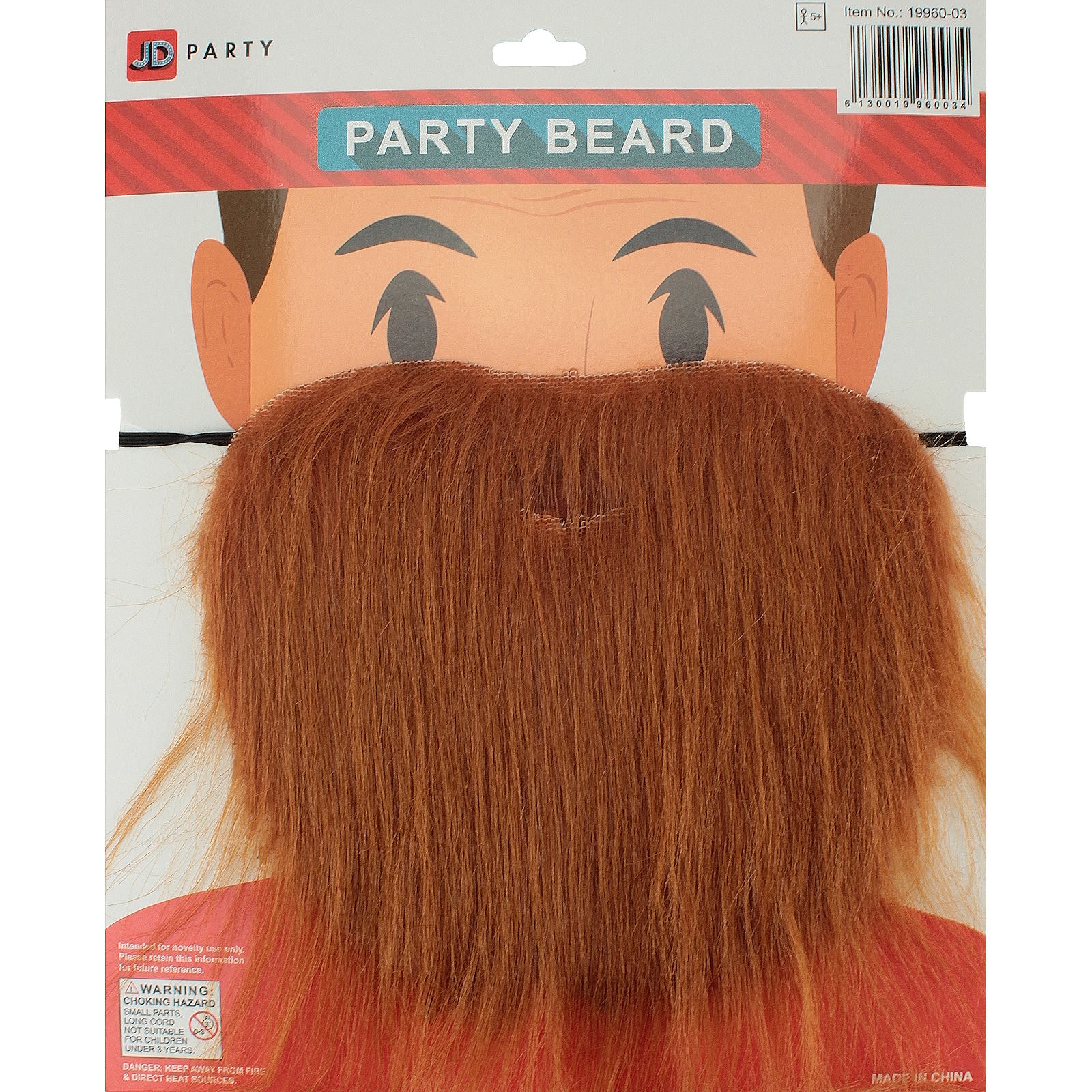 Ginger Brown Party Beard | Wigs & Facial Hair | Costumes & Accessories ...