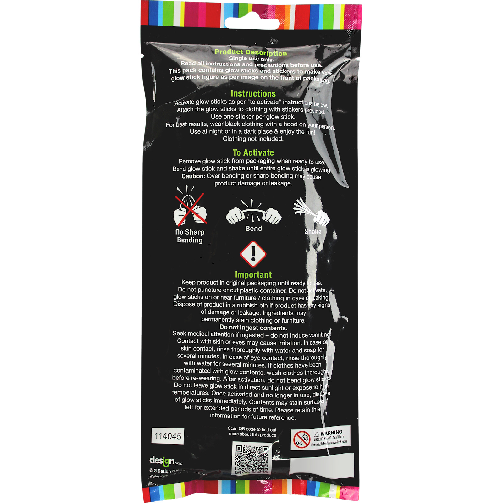 Kids Robot Glow Stick Figure Costume Kit | Glow Party | Boys and Girls ...