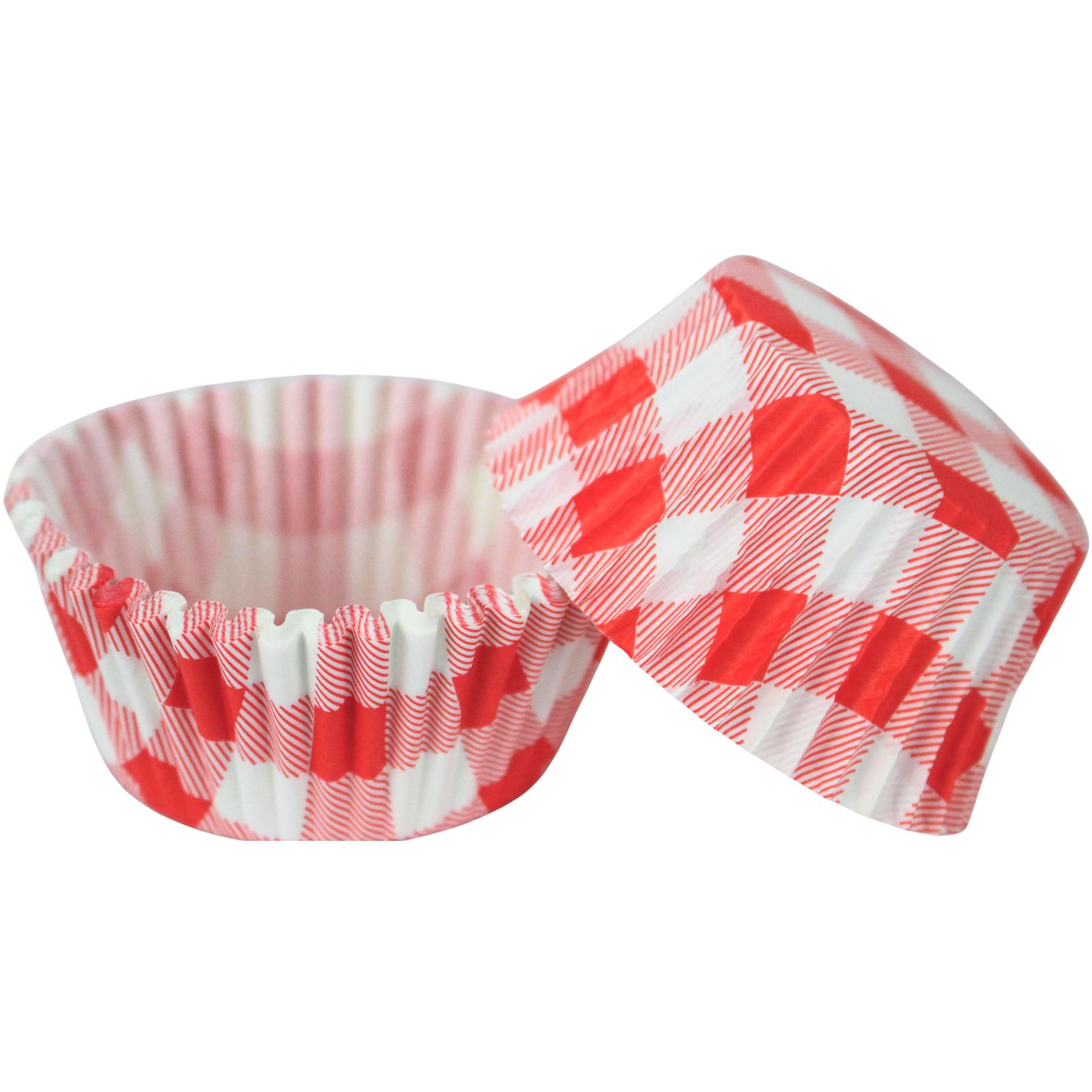 Bright Red Gingham Cupcake Baking Cups (Pack of 25) - Discount Party ...