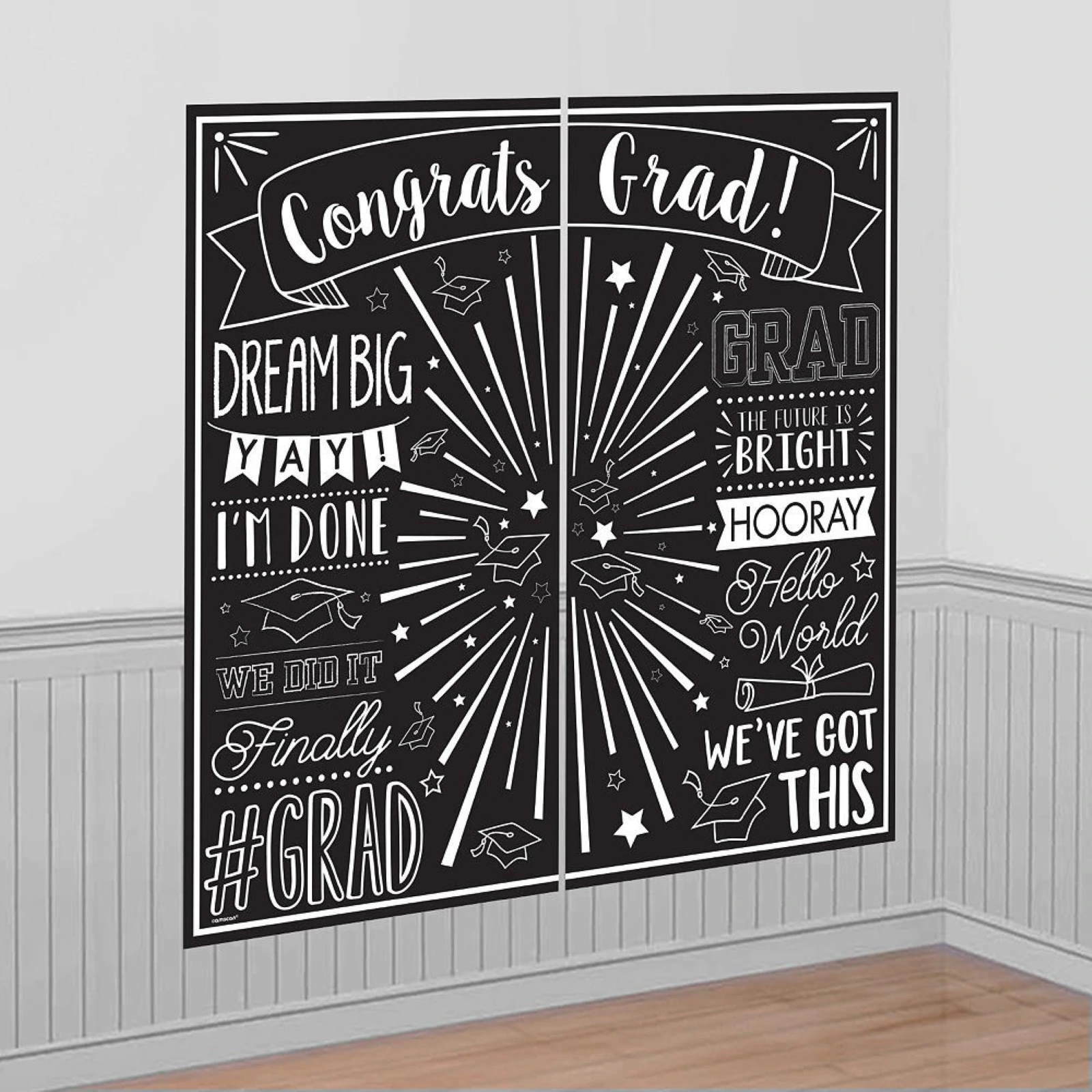 Graduation Selfie Wall Decorating Kit | Graduation | Occasion & Event ...