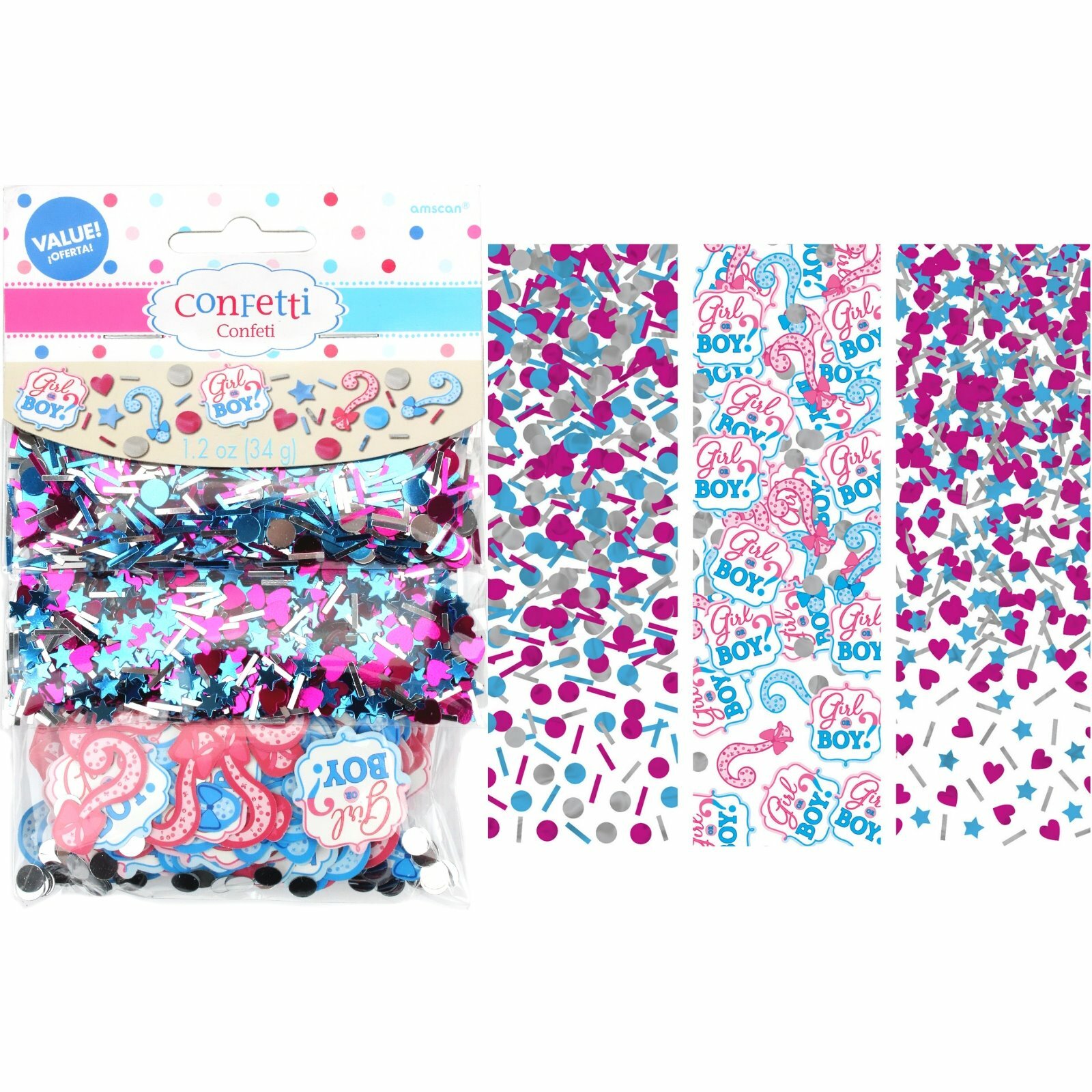 Girl or Boy Confetti/Table Scatters - Discount Party Supplies