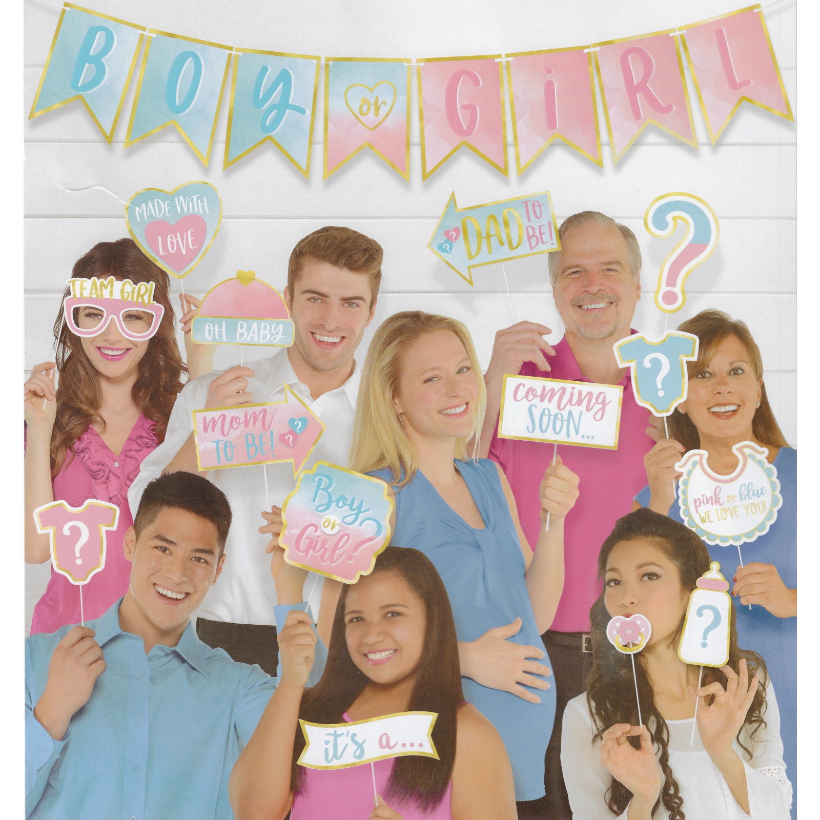The Big Reveal Selfie Scene Photo Prop & Banner Set - Discount Party ...